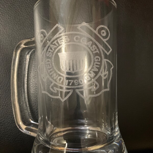 Personalized Air Force Beer Mug - Custom Engraved Glass Mug, USAF ...