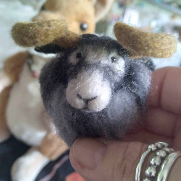 Ram, Handmade Needle Felted Wool Ram, Wool Ram, Male Sheep - Etsy