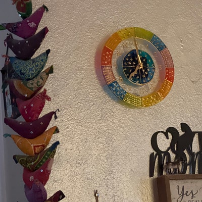 Unique Wall Clock With Hebrew Alphabet, Magen David/ Star of David ...