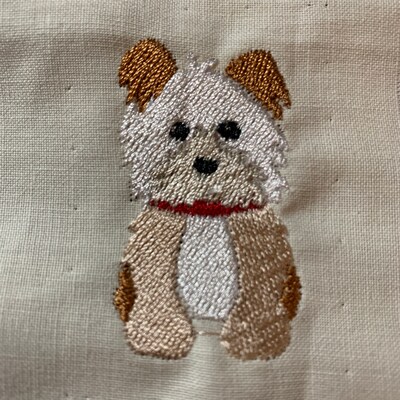 Mini Yorkie Dog Machine Embroidery Design, Instant Digital Download ...