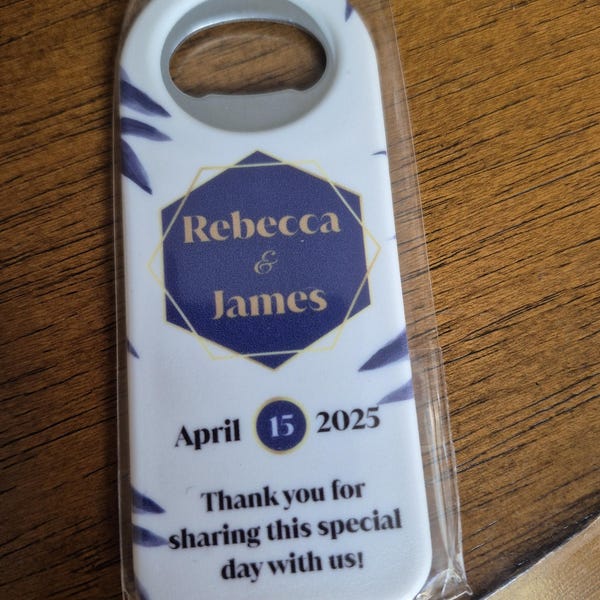 Personalized Magnet Bottle Opener Wedding Favor, Custom Engraved Bottle ...