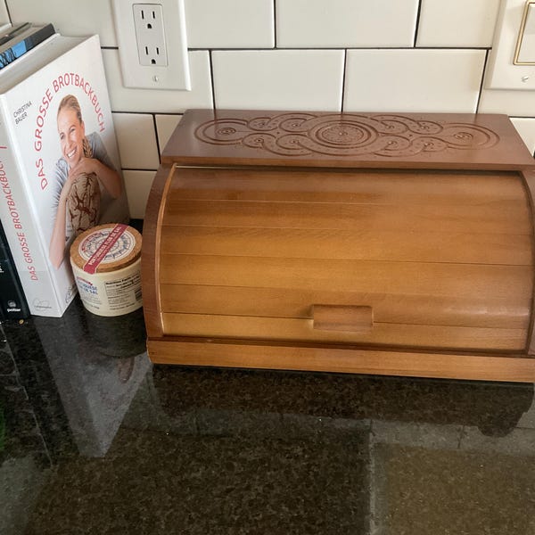 Wood Bread Box | Bread Box | Wooden Box | Bread Storage | Kitchen ...