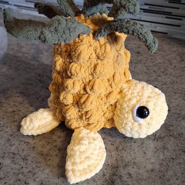 Pineapple Turtle Pattern Crochet PDF Download Beginner Friendly ...