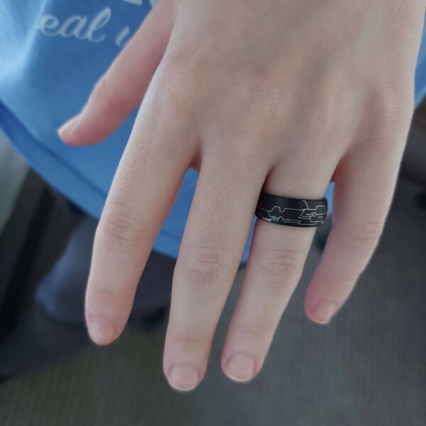 Sakura Wedding Band, Sakura Engraved Wedding Ring, Sakura Cherry ...