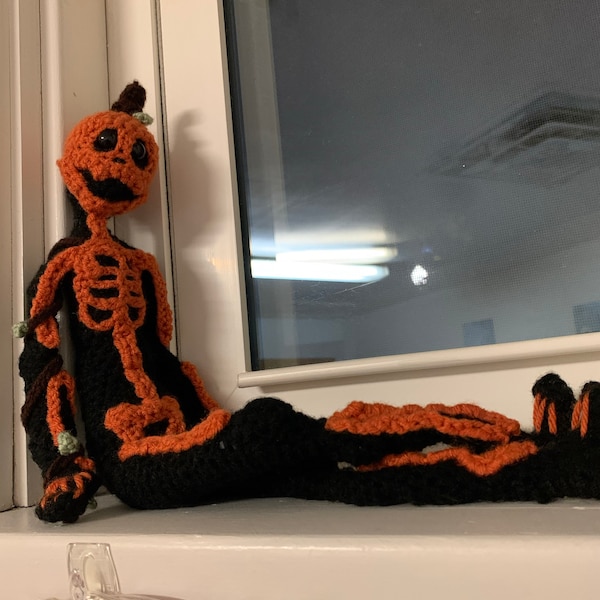 Autumn Pixies: Skeleton, Leaf & Mushroom Cap Crochet Amigurumi Pattern ...