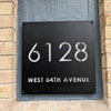 Mounted Address Sign, Metal, Monogram Address Sign for House, Address ...