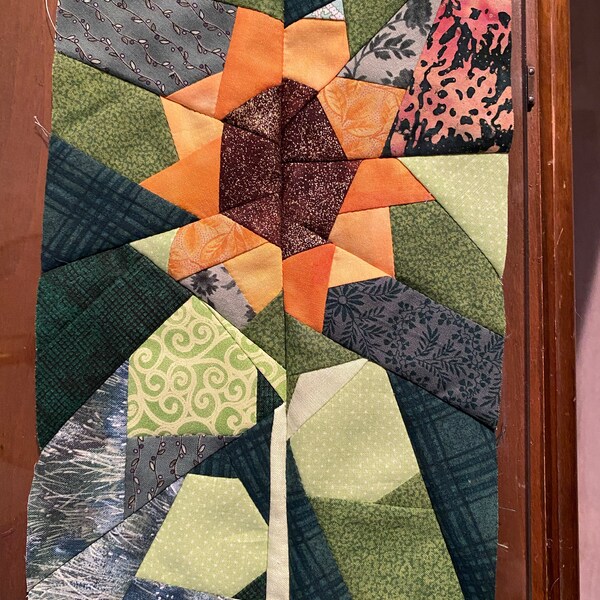 Sunflower Paper Pieced Quilt Block Pattern - 2 Sizes! - Etsy