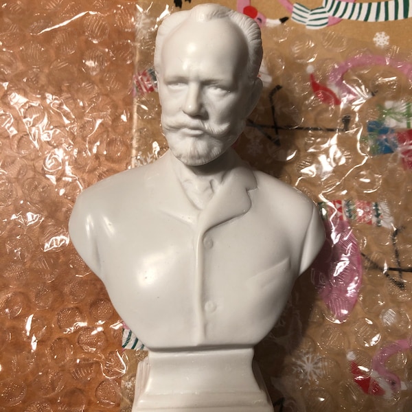 Russian Composer Pyotr Tchaikovsky Marble Bust Statue 4.8'' (12 Cm ...