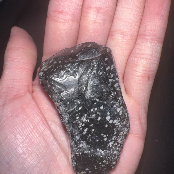 Raw Snowflake Obsidian Crystal (1"-3") - Rough Snowflake Obsidian Stone ...