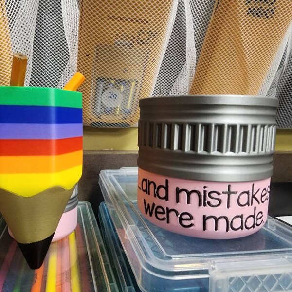 The Dual Sided Pen/pencil Holder for Teachers Desk or Classroom - Etsy