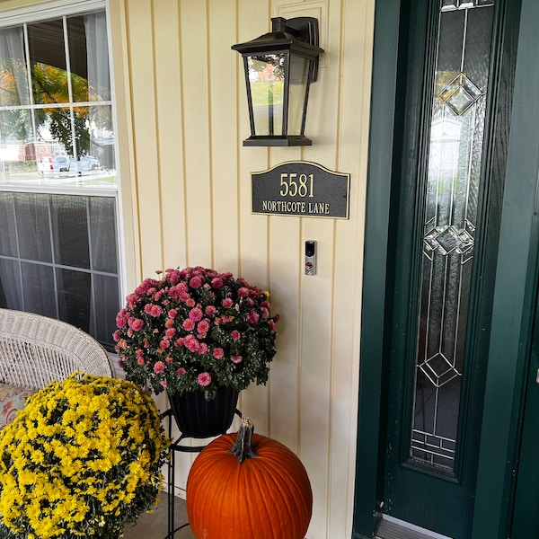 Metal Address Plaque. Personalized Cast the Rolling Arch Plaque ...