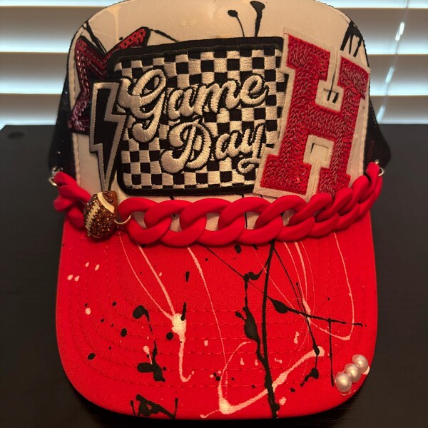 Hat Chain Game Day Baseball Softball Football Basketball Beaded Chain ...