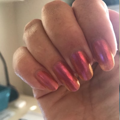 RASPBERRY SORBET Rose Gold Nail Polish, Pink Nail Polish, Mauve Polish ...