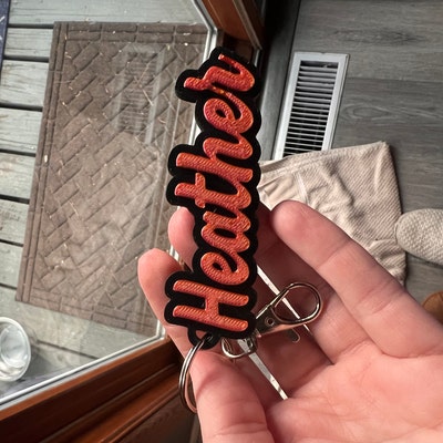 Custom 3D Printed Keychain Custom Key Chain Name Keychain Custom Key ...