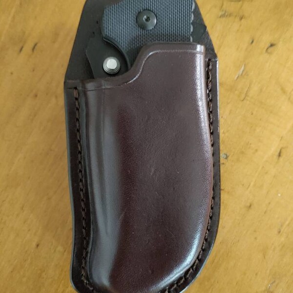 Custom Leather Sheath for Benchmade Barrage 580 583 Folding Knife - Etsy