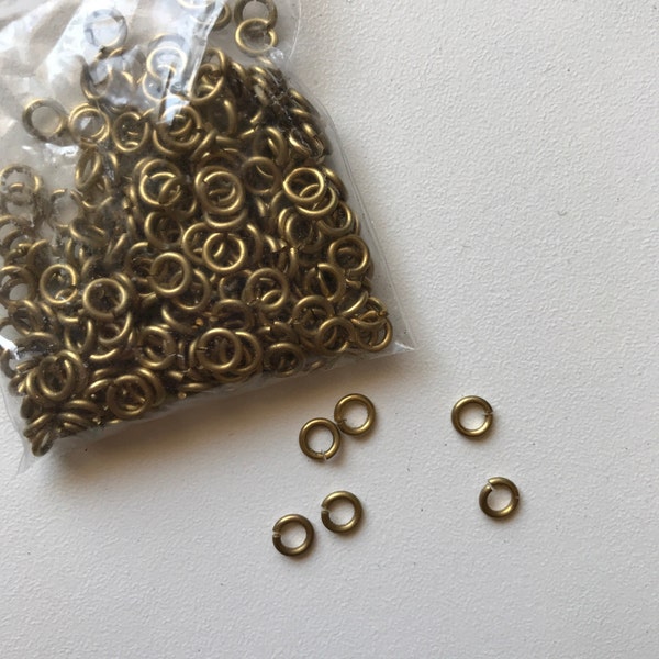 Brass Open Jump Rings - 1.0x5mm - Raw Brass Open Jump Rings - Circle ...