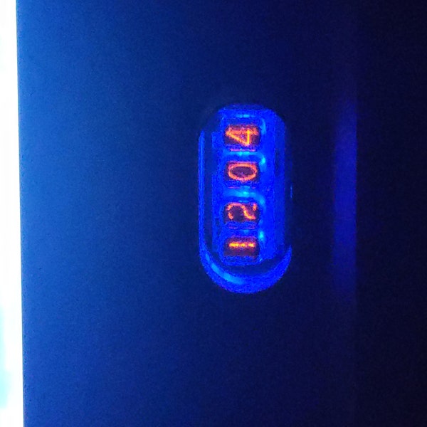 Wooden IN-12 Nixie Tube Clock With a Transparent Insert. Vintage ...