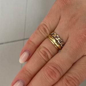 14k Solid Gold Stacking Ring, Stacking Ring, Solid Gold Stacking Ring ...