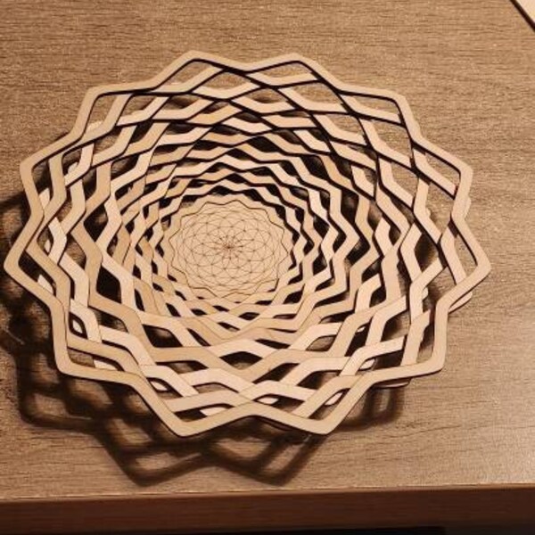 Bundle: 8 Stacked 12-point Laser Cut Basket Designs. SVG, DXF, PDF ...