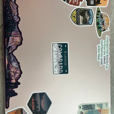 Nature Sticker John Muir Forest Vinyl Sticker for Water Bottle, Phone ...