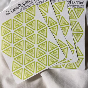 Edibles Warning Stickers Style 6 THC premium Vinyl retiring Design ...