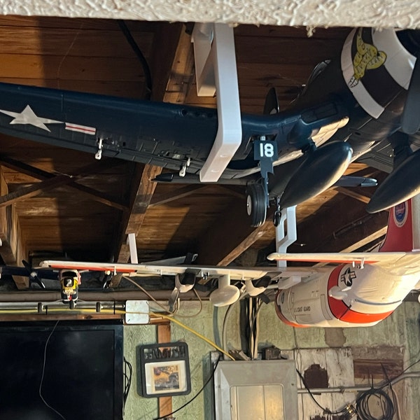 RC Airplane Hanger Ceiling Mount Wall Bracket for Hanging Extra Large ...