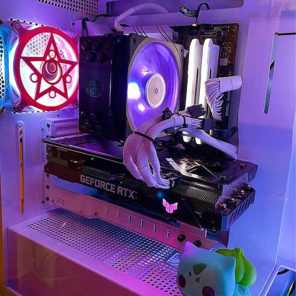 120mm PC Fan Cover Sailor Moon Heart Brooch Guard Computer Case Custom ...