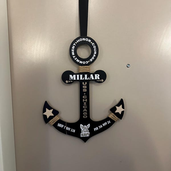 Personalized Veteran 1st Duty Anchor/navy PIR Anchor/navy Gift/navy ...