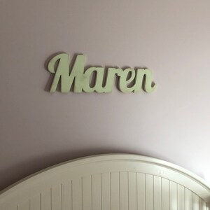 Letter Signs Cursive Wooden Names Script Name Sign | Etsy