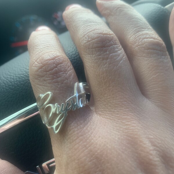 Custom Name Ring • Children Name Ring • Sterling Silver Ring ...