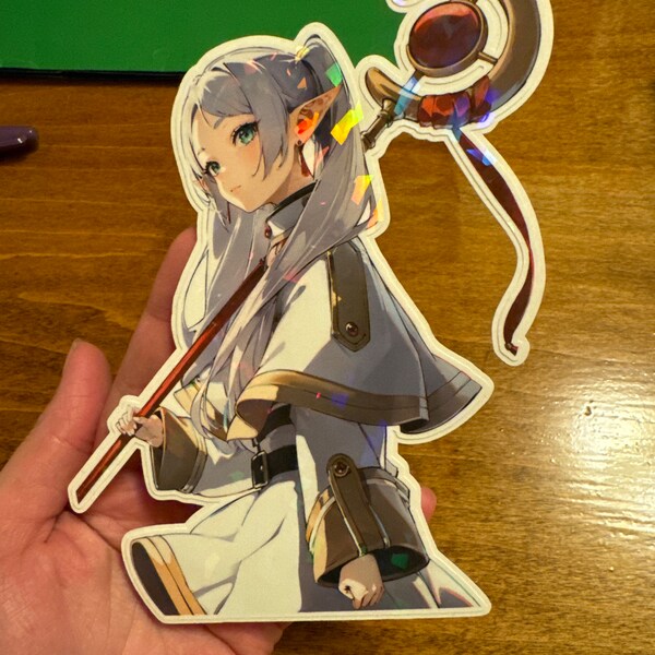 Frieren Sticker Anime Waifu Beyond Journey's End - Etsy