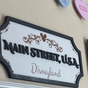 Disney Main Street Sign Classic Disney Decor Disney Home Decor Disney ...