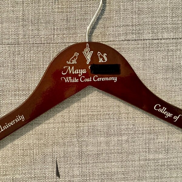 1st White Coat Hanger, Personalized Nurse Practitioner Hanger, Nurse ...