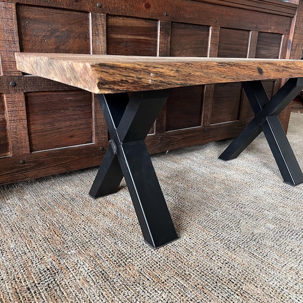 X-shape Metal Table Legs (set of 2): Heavy Duty Cast Iron Desk Legs - Etsy