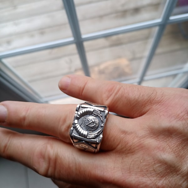 USSR Soviet Heraldry, Emblems of the Soviet Republics Ring Sterling ...