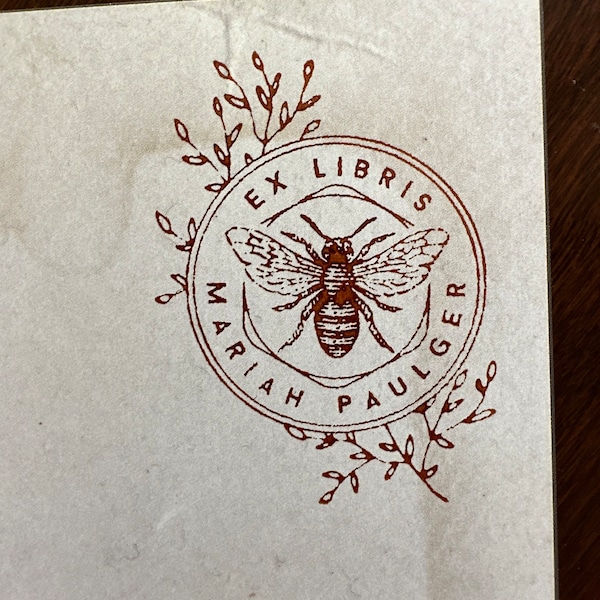 ROB RABBIT Exlibris Stamp, Book Stamp,personalized Stamp,custom,unique ...