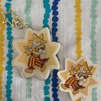 Sundrop and Moondrop Pillows / Epoxy Acrylic Charms - Etsy