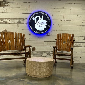 Custom Office Sign LED 3D Logo Backlit Custom Laser Cut Logo - Etsy