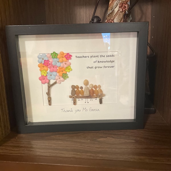 Personalized Teacher Pebble Art - School Staff Appreciation Gift - Etsy