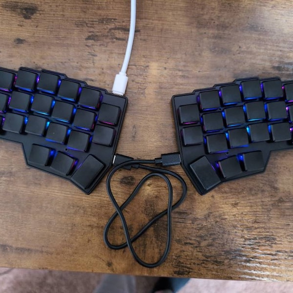 Sofle Choc Pro Split Keyboard - Ergonomic Keyboard With 58 Keys - Etsy