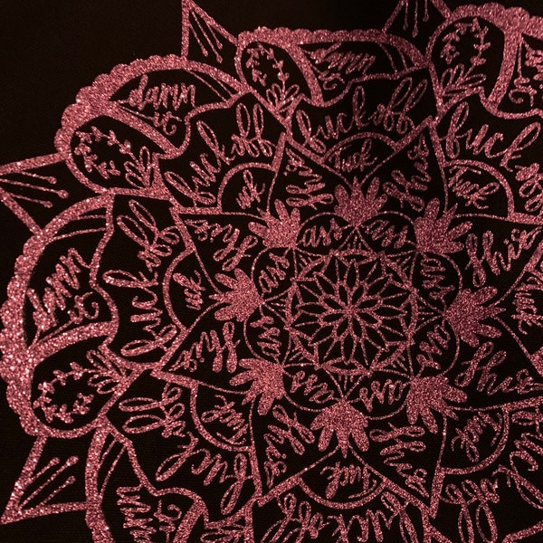 Cuss Word Mandala SVG File, Hidden Curse Word Mandala, Fuck Mandala Svg ...