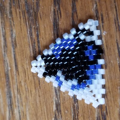 Little 3d Peyote Triangle Pattern 10 Rows Moon Cat - Etsy