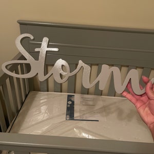 Custom Wood Name Sign for Nursery or Kids Room Decor, Personalized ...