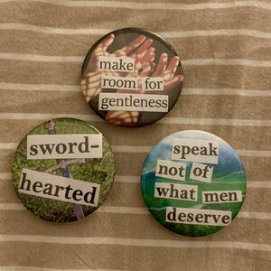 Handmade Collage Pin: 3-PACK CUSTOM ORDER - Etsy