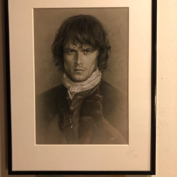 Limited Print Taken From My Pastel Drawing of Jamie Fraser From ...