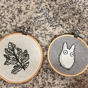 Made to Order Mushroom Totoro Block Print Tote Bag - Etsy