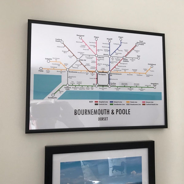 Leeds West Yorkshire Underground Style Transport Street Map Print ...