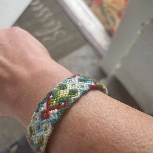 Fire Colored Friendship Bracelet - Etsy