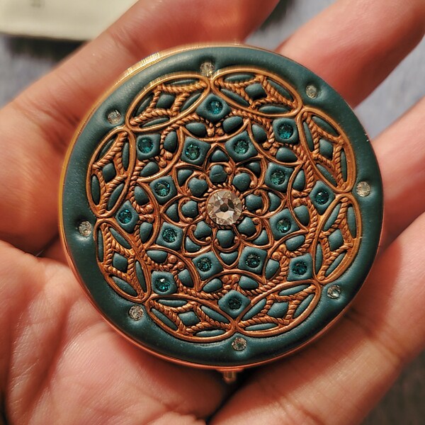 PICK YOUR COLOR | Rose Gold Pill Box Case Organizer/ Mint Box With Real ...