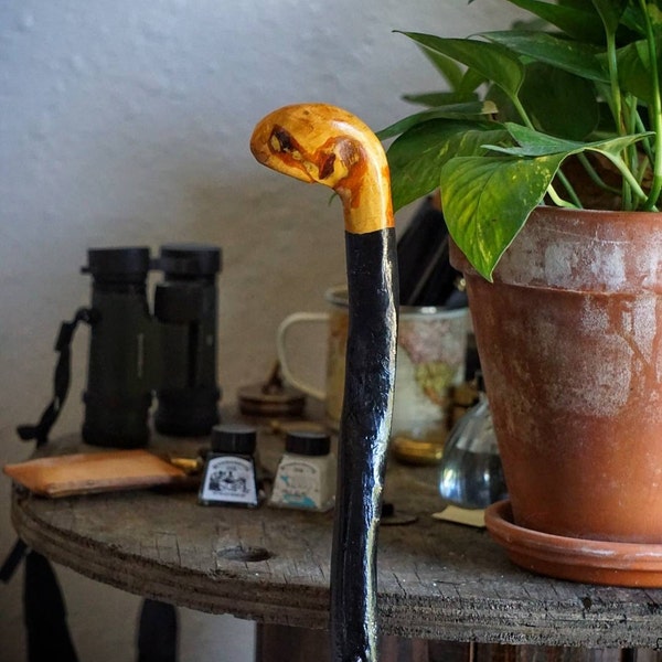 Irish Blackthorn Walking Stick Cane Irish Wood Hiking Cane Natural ...